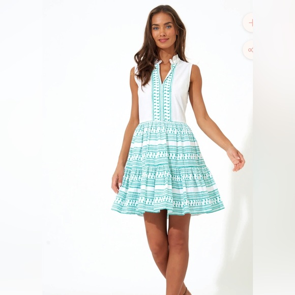 Oliphant | Dresses | Nwot Oliphant Yoke Dress Archer Green | Poshmark